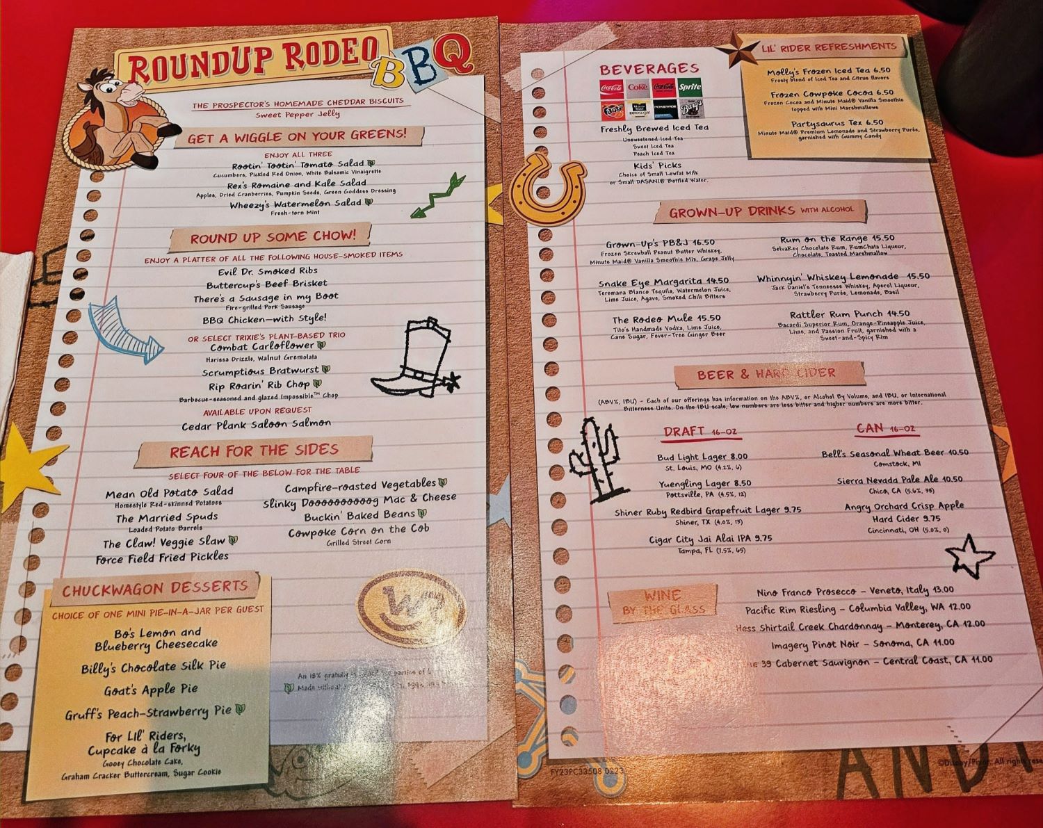 Disney’s Hollywood Studios Roundup Rodeo BBQ Menu – Dale, Let's Travel!