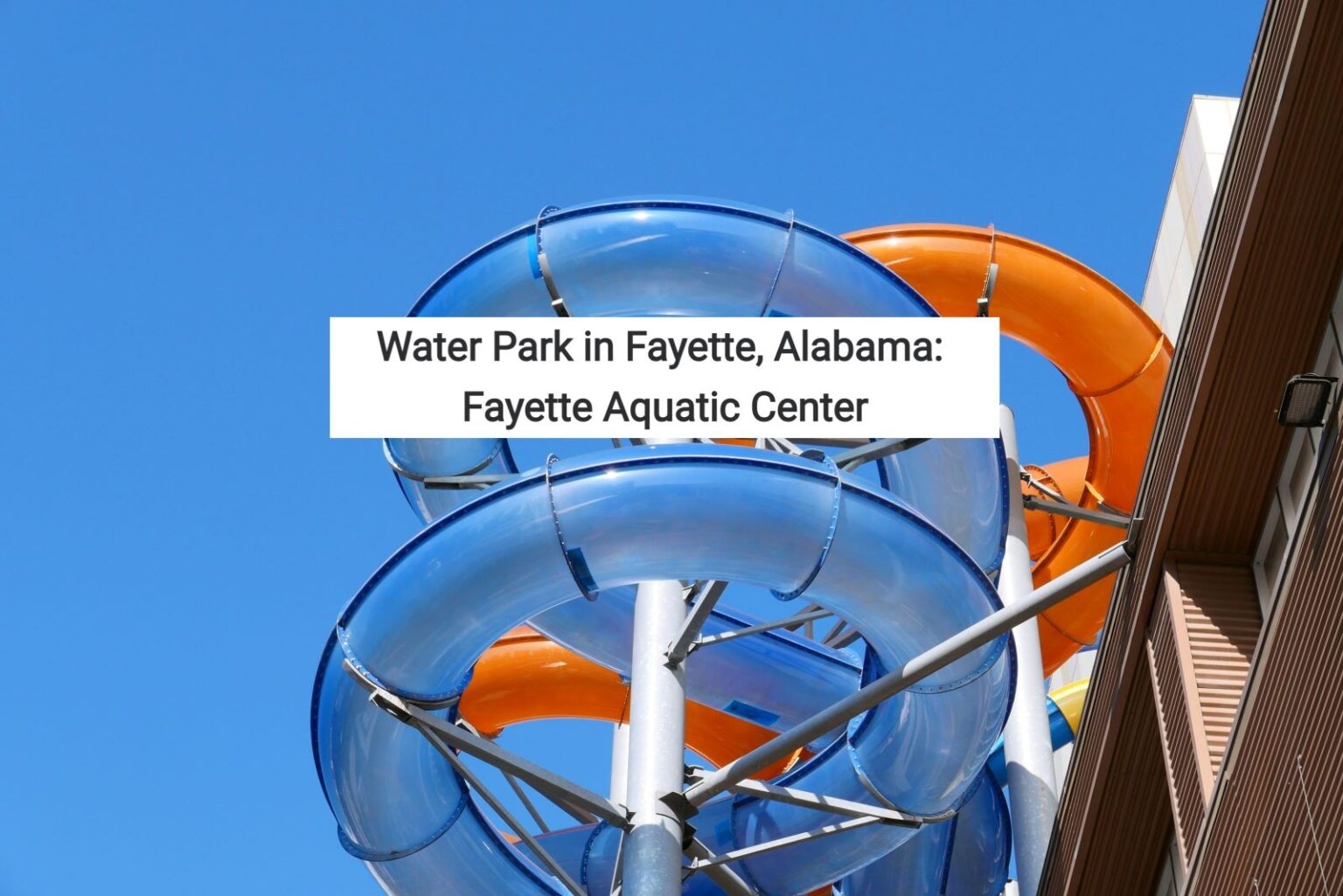 Water Park in Fayette, Alabama: Fayette Aquatic Center – Dale, Let's ...